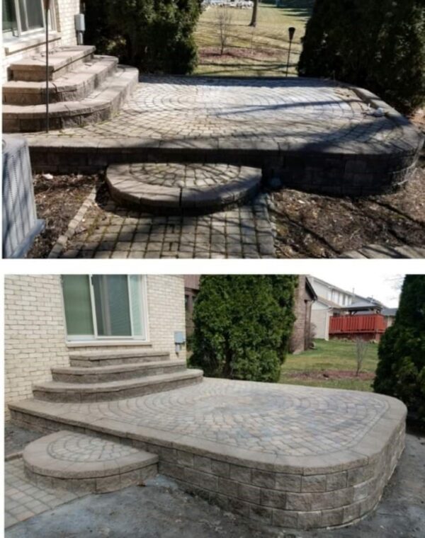 Paver Repair Examples - CORNERSTONE custom brick